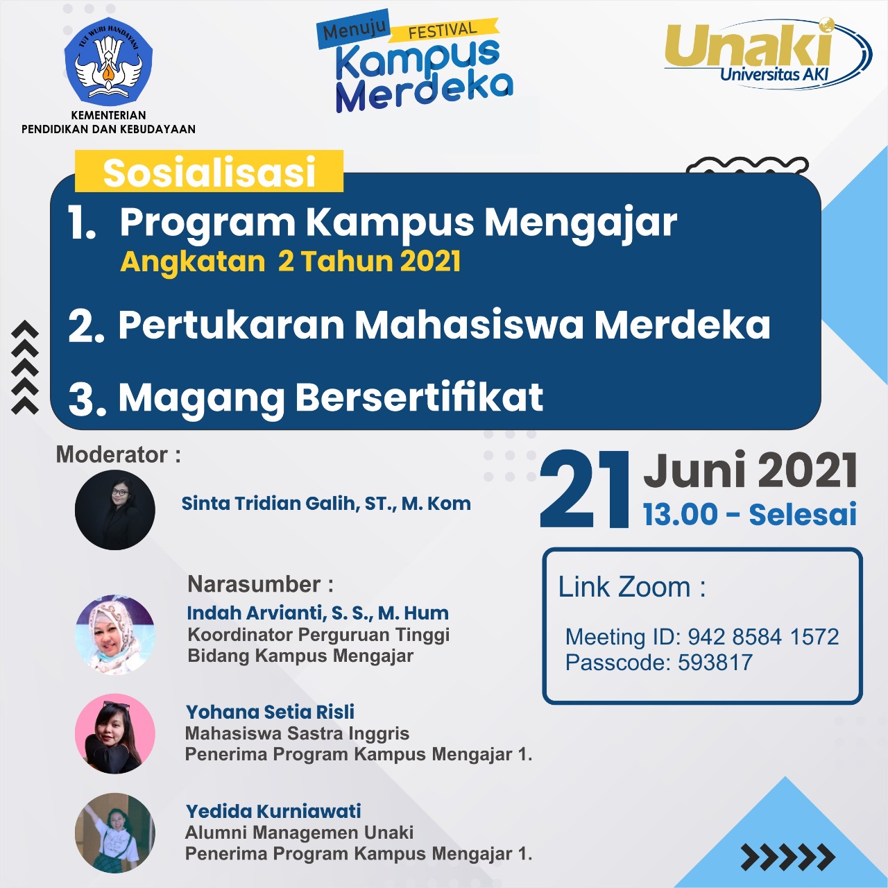 Sosialisasi Kampus Merdeka Program Kampus Mengajar, Pertukaran ... Sosialisasi Kampus Merdeka Program Kampus Mengajar, Pertukaran ...