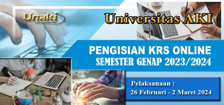 Pengisian KRS Semester Genap 2023/2024 - Unaki